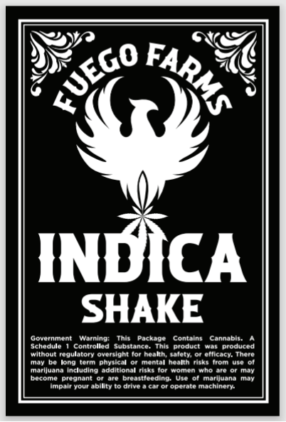 Fuego Farms 1g SHAKE Pre-Roll -Emerald Fire OG - Fuego Farms