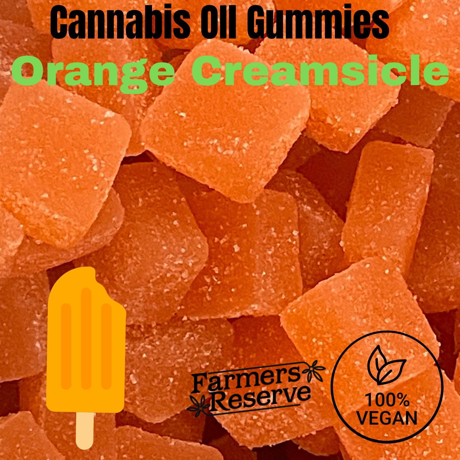 Cannabis Oil THC Gummies 200MG THC {Orange Creamsicle} - Farmers Reserve