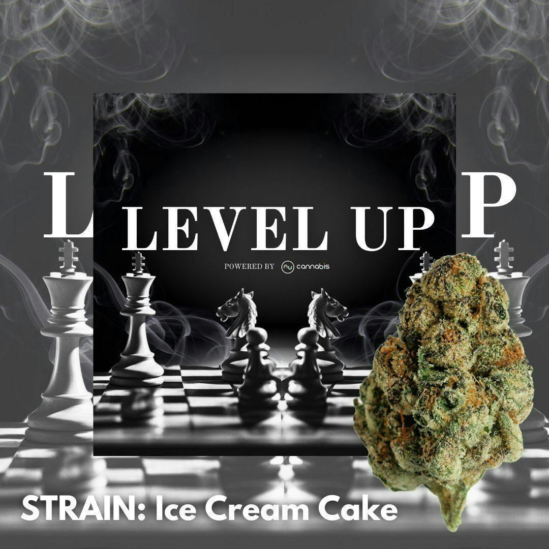 Level Up - Ice Cream Cake 28g - PREMIUM FLOWERS - Nu Cannabis Brand