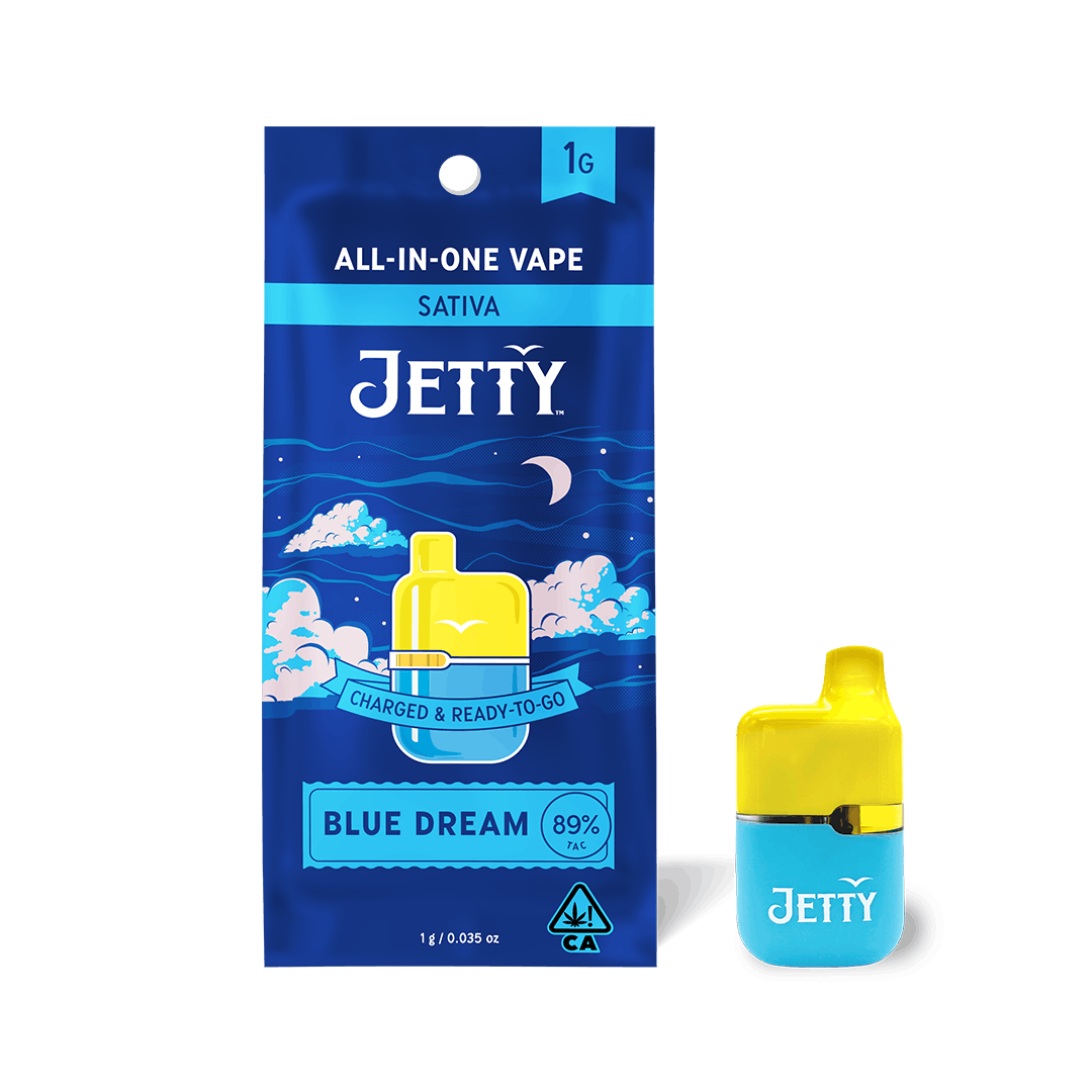 Blue Dream High THC All-in-One Mini Tank Vape 1g - Jetty Extracts