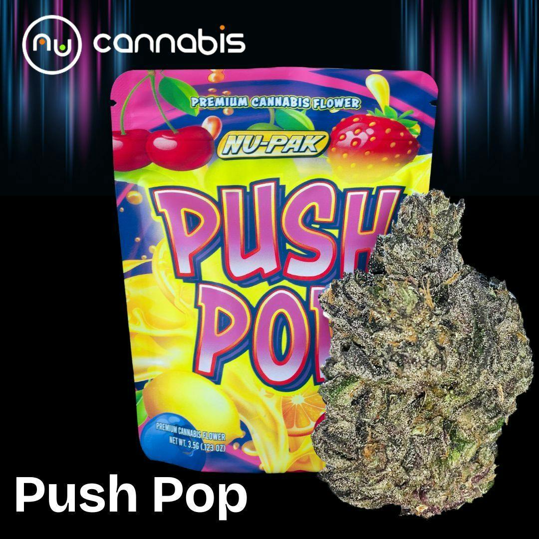 NuCannabis - Push Pop 7g - PREMIUM INDOOR FLOWERS - Nu Cannabis Brand