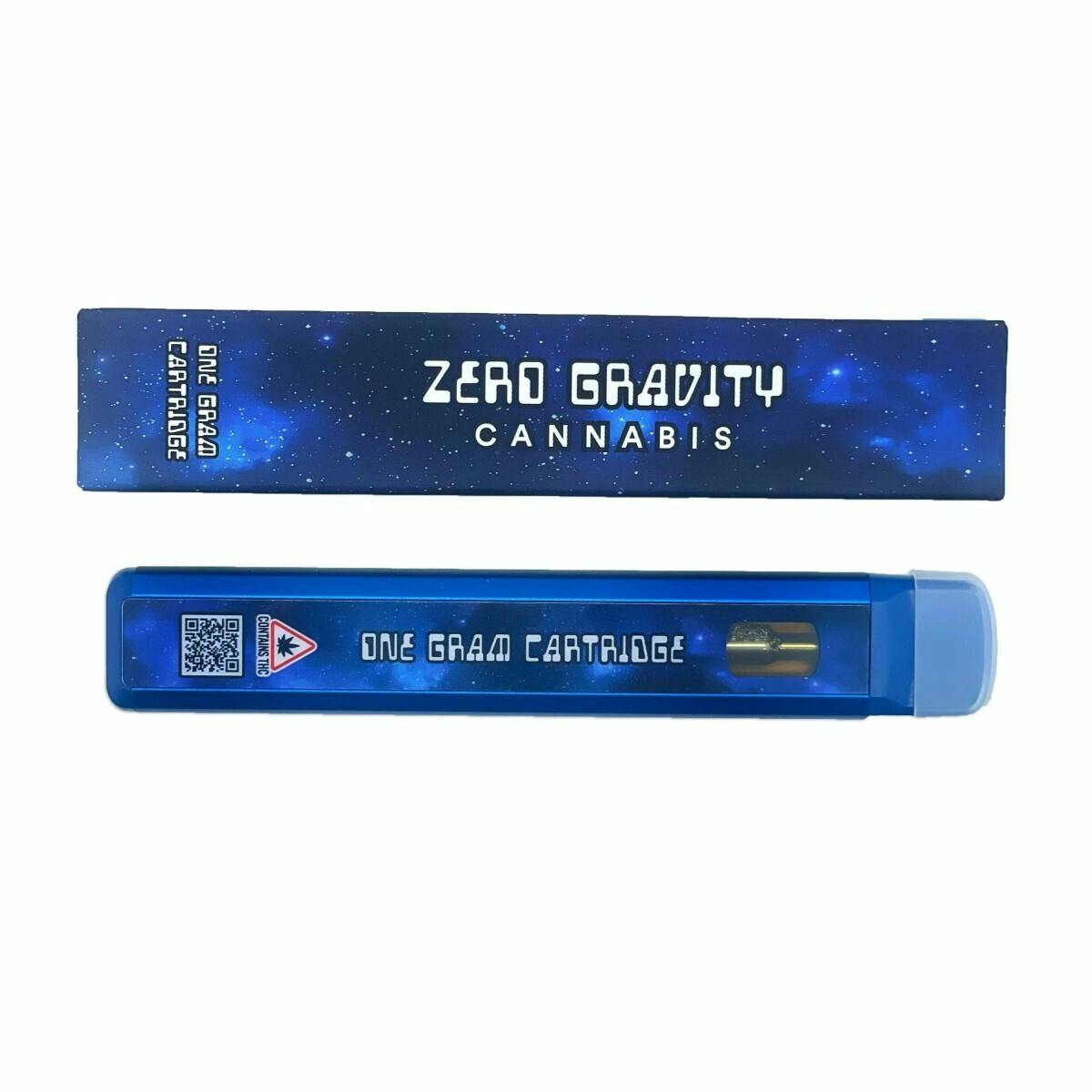 1g Distillate Disposable Cartridge - Blackberry Kush, - Zero Gravity Cannabis