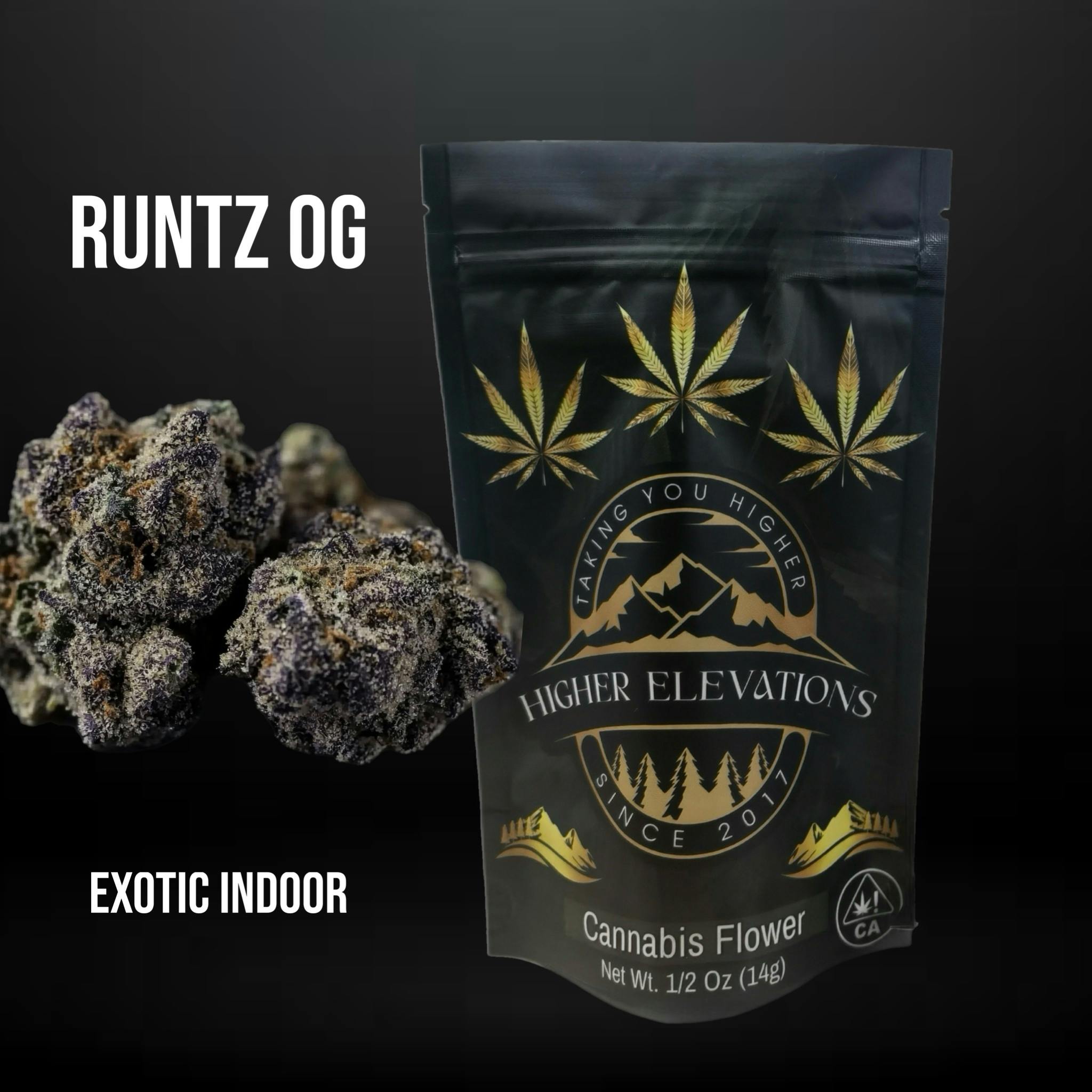 Runtz Og Exotic Indoor Big/Medium Buds - Higher Elevations Cannabis Company