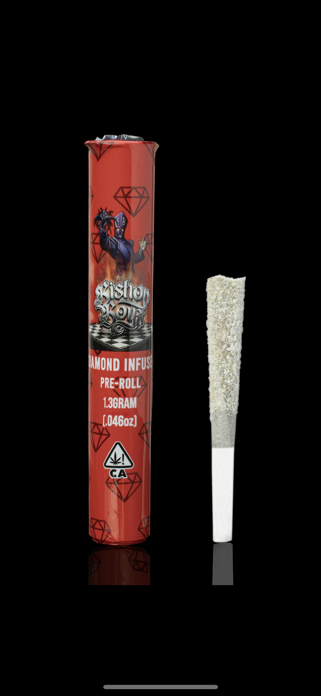 Bishop Boyz Cherry Poppers Double Diamond Infused 1.3g Preroll - Bishop ...