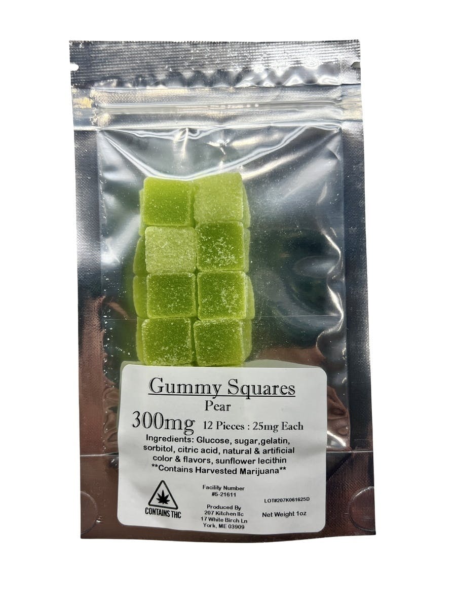 300mg Pear Hash Rosin Gummies - 207 Kitchen - Indico