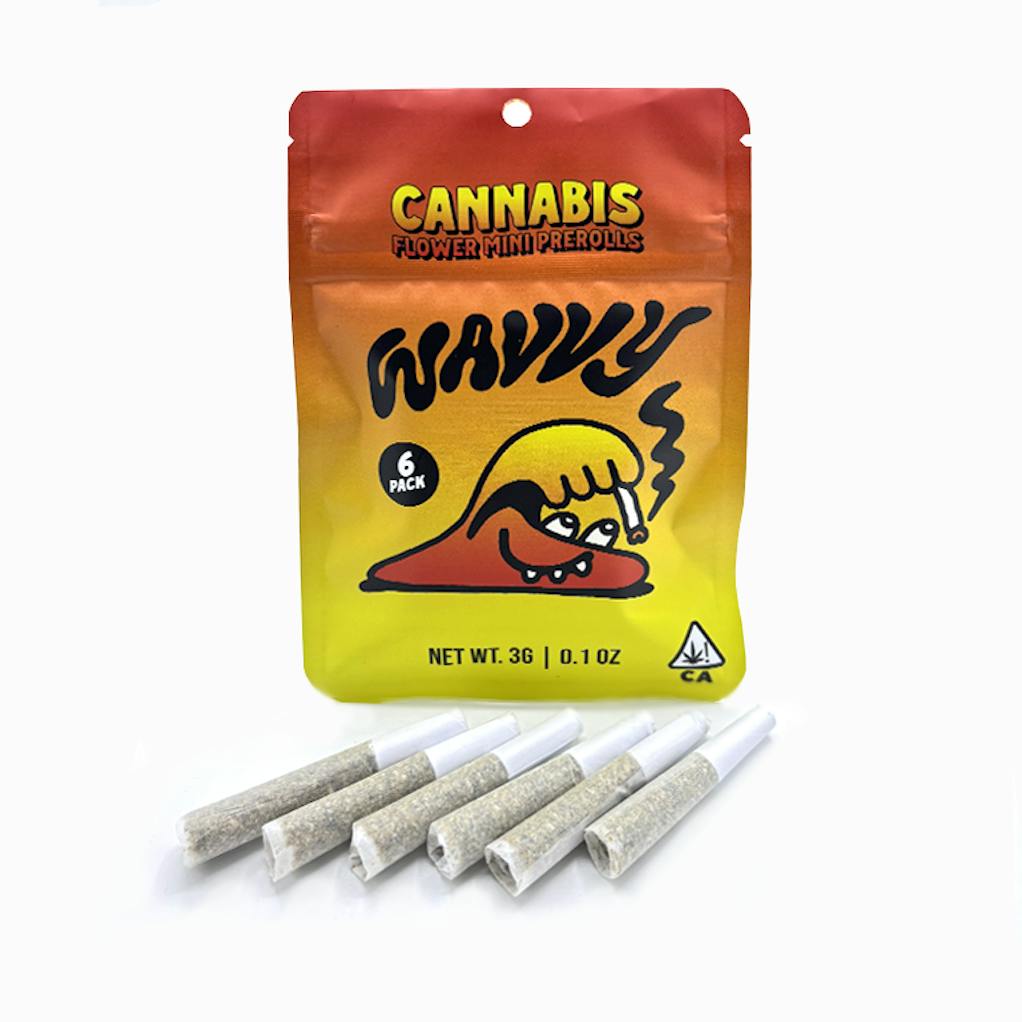 Prerolls - LCG - 3G - 6 PACK - Premium Prerolled Mini - Wavvy