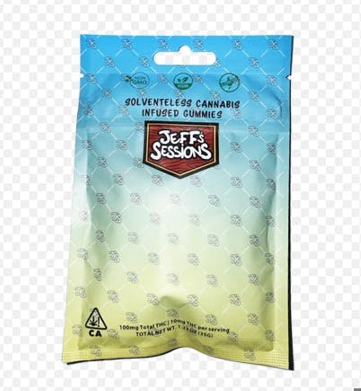 Jeff's Sessions | Watermelon Kiwi | Solventless | Gummies | 100mg ...
