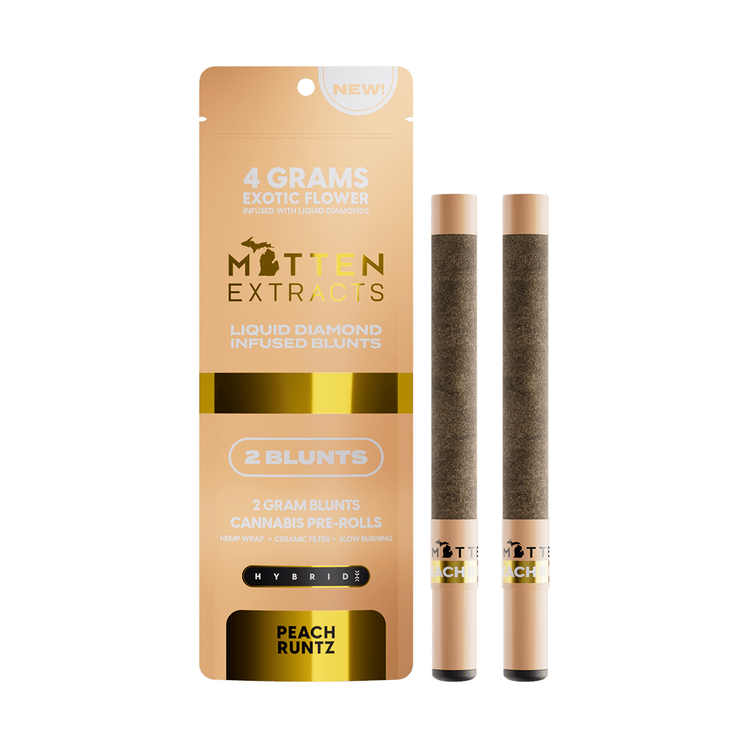 Mitten Extracts Peach Runtz Infused Blunts | 4g - Mitten Extracts