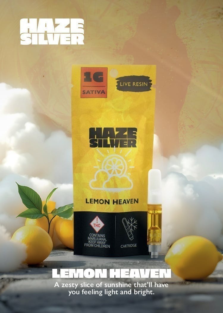 Lemon Heaven | Haze Silver | 510 Cartridge | 1g - Natty Rems