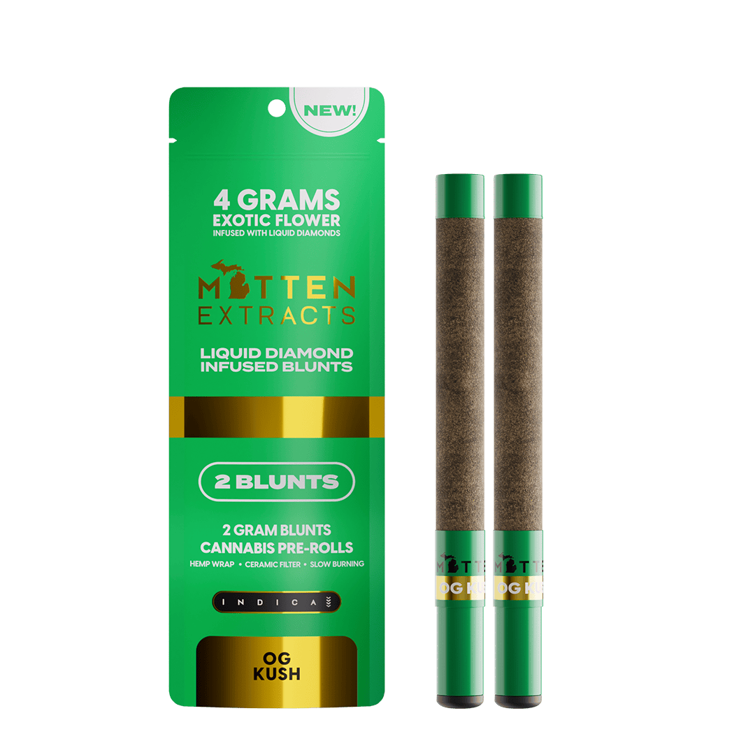 Mitten Extracts OG Kush Infused Blunts | 4g - Mitten Extracts